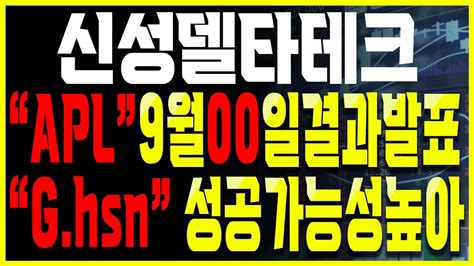 신성델타테크 주가분석 초전도체 Apl 성공했다 0000 뉴스만 터지면 월요일 쩜상갑니다 Youtube