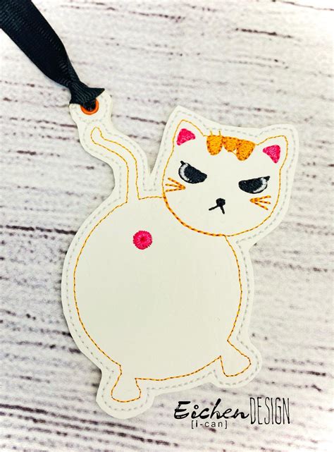 Cat Butt Ornament In The Hoop Embroidery Design Digital File Sew