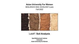Soil Analysis PDF