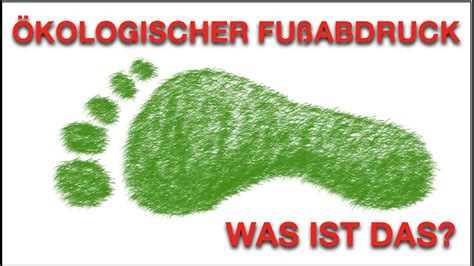 Was ist ein ÖKOLOGISCHER FUßABDRUCK Teil 6 der Videoreihe zur