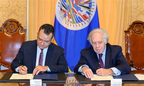Oea Y Jce Firman Acuerdo Para La Observación Electoral De Elecciones