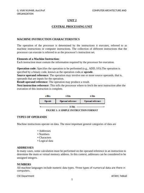 unit 2 pdf central processing unit computer architecture