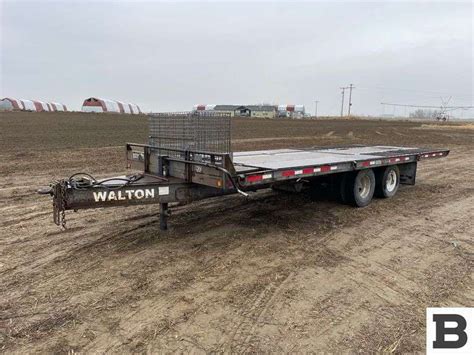 1997 Walton 24ktpa Flatbed Equipment Trailer Booker Auction Company