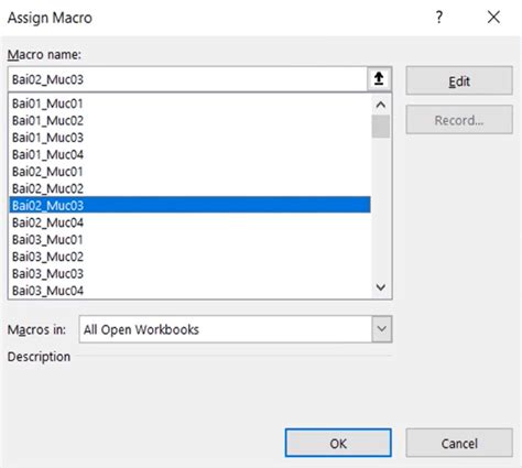 Macro Trong Excel Cấu Trúc Cách Dùng Cách Dừng Chạy Và Lưu File