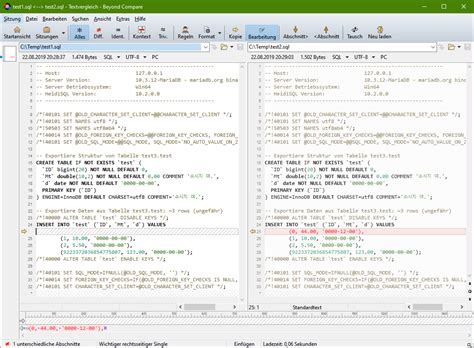 Mysql Compare Two Xml Db Schema In Heidisql Stack Overflow