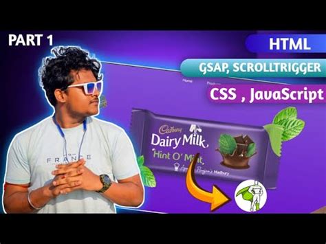 GSAP Animation Website Tutorial Part 1 || The Coding Guy || using HTML CSS JavaScript GSAP ...
