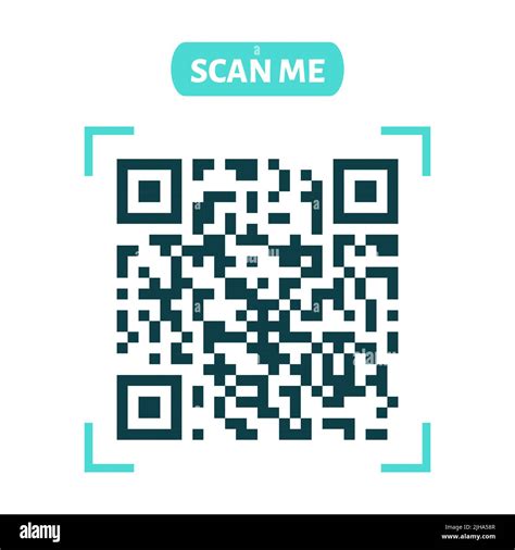 Scan Me Qr Code Design Qr Code For Payment Text Transfer With Scan Me Button Vector