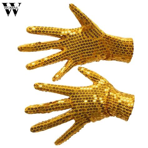 Festival Sequin Glove Female Women Hip Hop Nightclub Dancing Dance