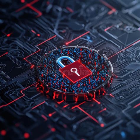 Exploring The Intersection Of E Commerce And Digital Payments With A Red Padlock Symbolizing