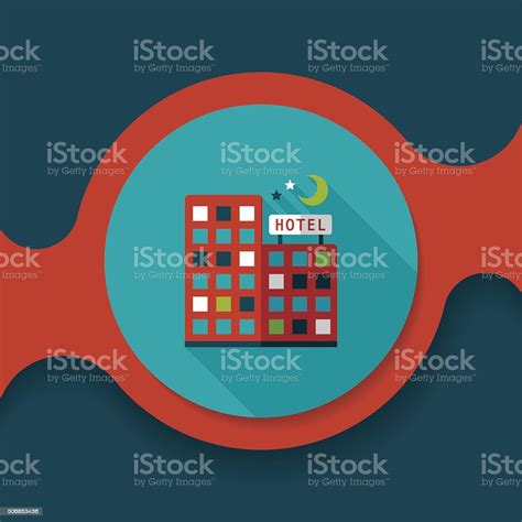 호텔 평편 아이콘크기 긴 Shadow 0명에 대한 스톡 벡터 아트 및 기타 이미지 0명 건축 고층 건물 Istock