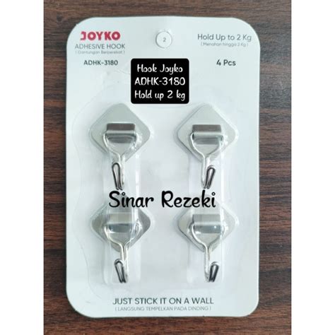 Jual 1 Set Adhesive Hook Joyko Gantungan Joyko Gantungan Kunci Gantungan Baju Tempel Hook Joyko