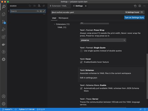 polyaxon ide set up on vscode integration