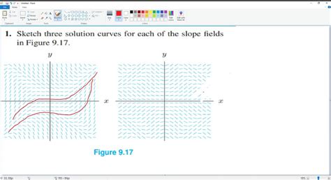 Solvedsketch Three Solution Curves For Each Of The Slope Fields In