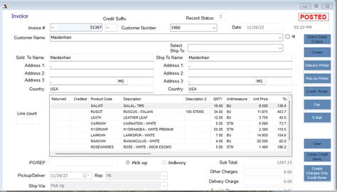 Prevent User From Creating Credit Memos Floral Computer Systems Knowledge Base