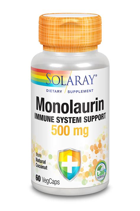 Solaray Monolaurin Supplement 500 Mg 60 Count 76280627541 Ebay