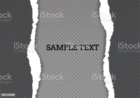 원활한 찢어진된 종이 텍스트를 위한 공간을 가진 투명 한 배경 벡터 아트와 일러스트 레이 션 종이에 대한 스톡 벡터 아트 및 기타 이미지 Istock