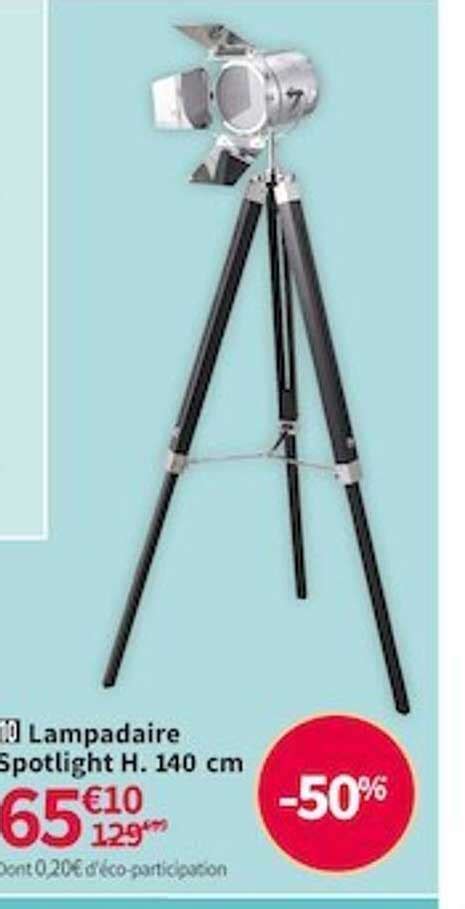 Promo Lampadaire Spotlight H 140 Cm Chez Conforama ICatalogue Fr