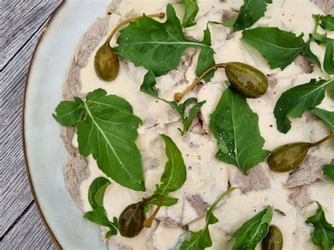 Le vitello tonnato recette italienne du rôti de veau froid sauce au