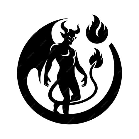 Premium Vector Devil Silhouette Vector Illustration