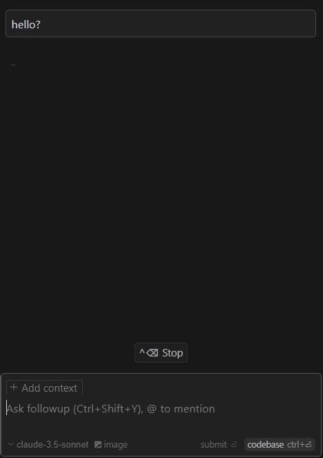 cursor ai chat not responding stuck on 3 dots bug reports cursor
