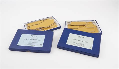 Wechsler Adult Intelligence Scale Wais Test Material Science Museum