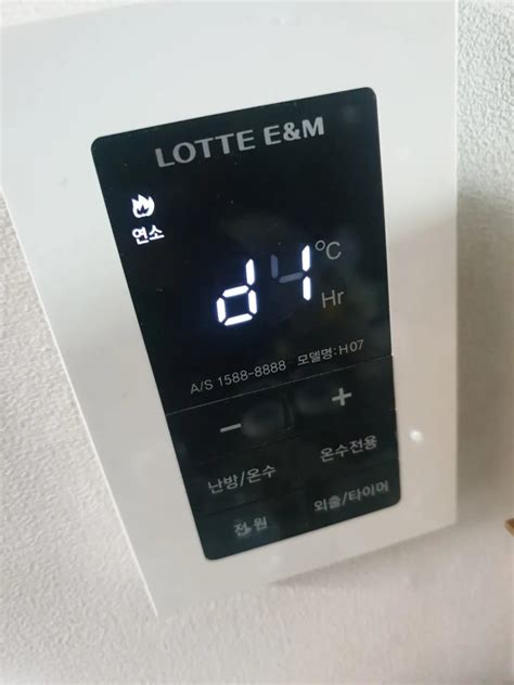 롯데보일러 P4 D1 누수 에러 메세지 일산아파트 보일러누수 네이버 블로그