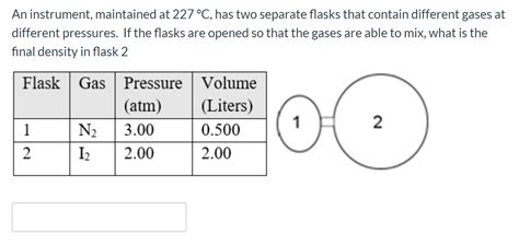 Solved An Instrument Maintained At 227 C Has Two Separate Chegg