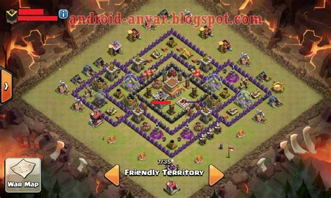√ Coc War Base Th 8 Terkuat Air Sweeper Anti Naga Terbaru