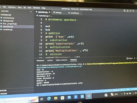 Manusha Chennamsetty On Linkedin Task 7 Practice Operators Completed Kiran Sagar Pythonlife