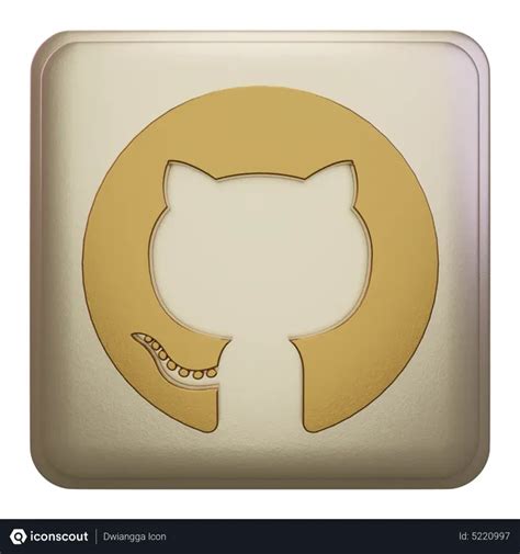 Free Github Logo 3d Icon Download In Png Obj Or Blend Format