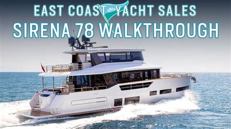 Sirena 78 Semi Enclosed Flybridge Walkthrough Tour YouTube
