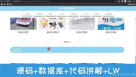 Springboot网上宠物店系统管理系统【源码论文ppt部署视频】 Csdn博客