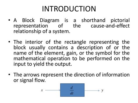 Block Diagram Representation