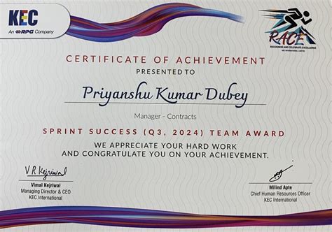 Priyanshu Kumar D On Linkedin Im Thrilled To Share That Ive Been Recognised With The Race