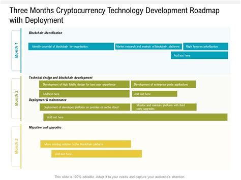 Three Months Cryptocurrency Technology Development Roadmap With Deployment Designs