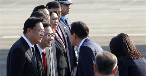 尹 모레 與지도부와 만찬순방성과 공유·예산정국 논의