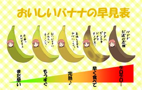 バナナ早見表 もぐら～にゃ さんのイラスト ニコニコ静画 イラスト