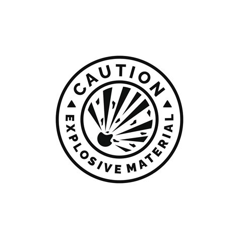 Explosive Material Caution Warning Symbol Design Vector 26128106 Vector
