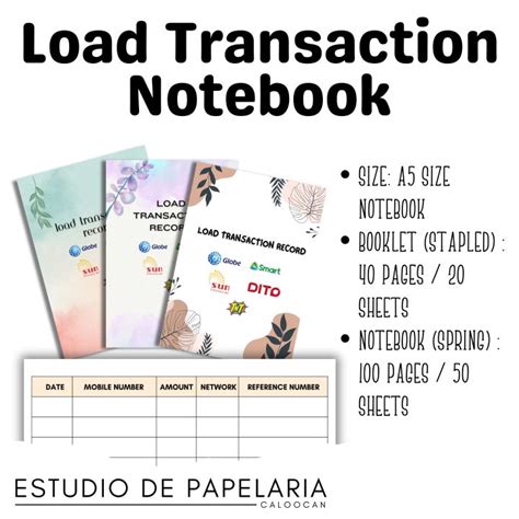 40 Pages Transaction Notebook Lazada Ph