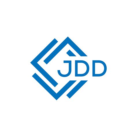 jdd letter logo design on white background jdd creative circle letter