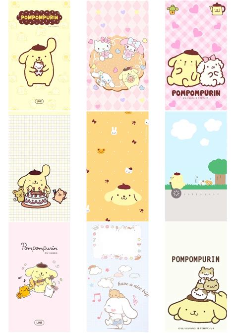 폼폼푸린 배경화면 산리오 컴퓨터 핸드폰 아이폰 고화질