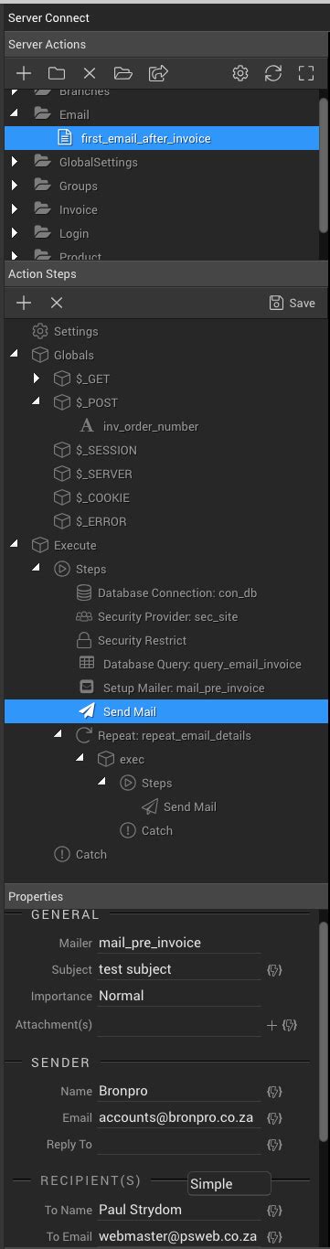 email the results of a database query wappler general wappler community