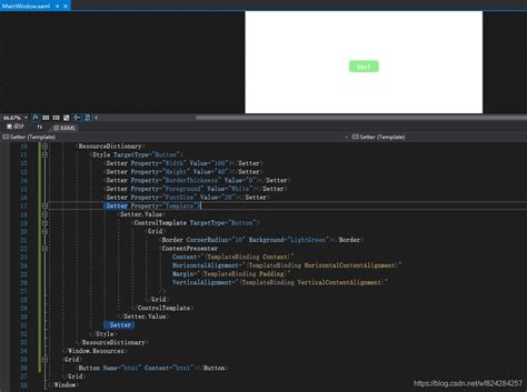 wpf入门第三篇 controltemplate、trigger与storyboard 未在类型“controltemplate”中找到可附加