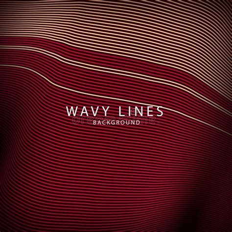 Wave Lines Pattern An Abstract Stripe Background Vector Stock Vector