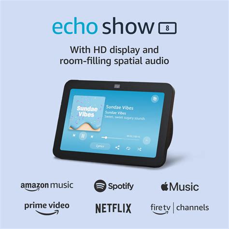 Buy Amazon Echo Show 8 Newest Model With Spatial Audio Smart Home