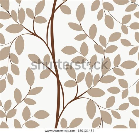 Seamless Tree Pattern Stock Vector Royalty Free 160131434