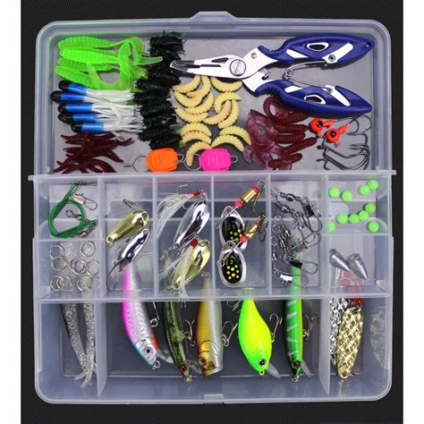 106 Pcs Fishing Lure Set Umpan Casting Set Combo Soft Plastic Lure