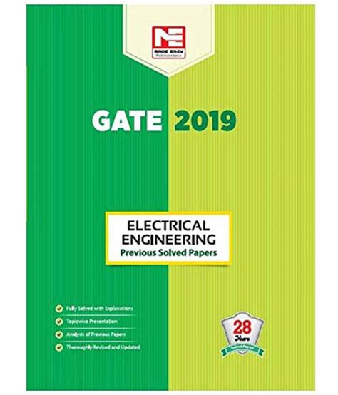 GATE 2019 Electrical Engineering Previous Solved Papers Buy GATE