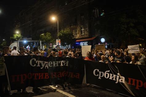 Završen 12 Protest „srbija Protiv Nasilja“ Student Prekinuo štrajk Glađu
