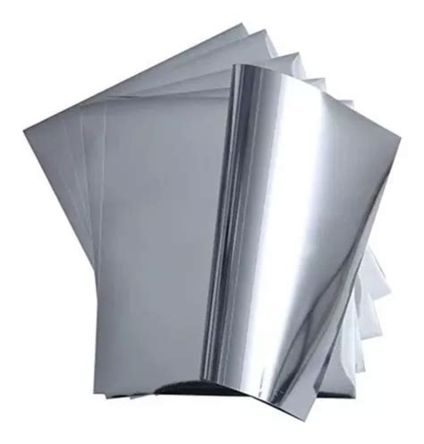 10 Folhas Adesivo Vinil Prata Espelhado Jato De Tinta A4 MercadoLivre